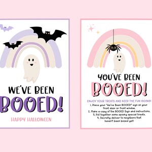 You've Been Booed Printable We've Been Booed Sign and Instruction, Cute ...