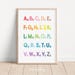 Upper and Lowercase Letters, Kindergarten Preschool Poster, Rainbow ...