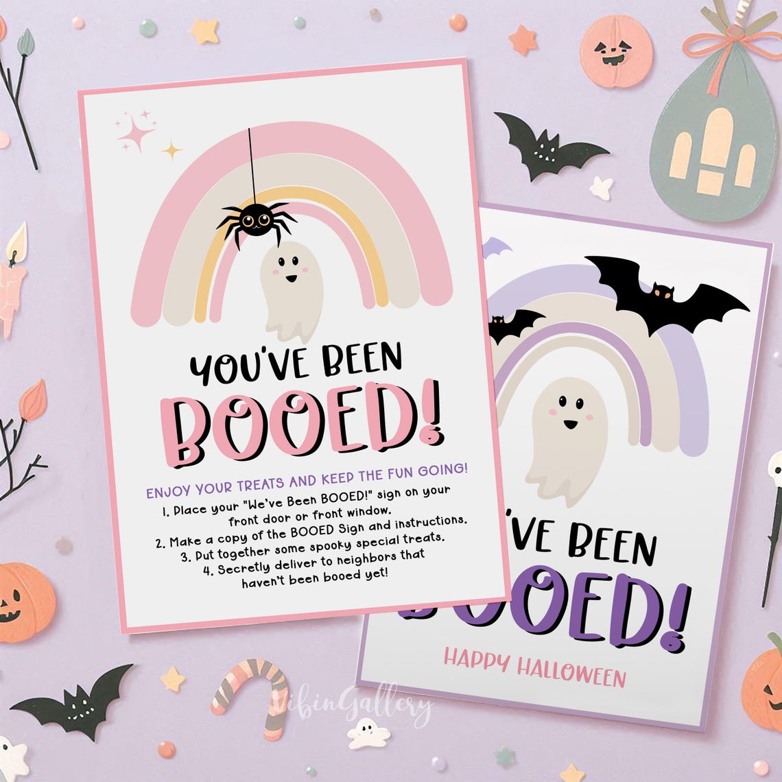 You've Been Booed Printable We've Been Booed Sign and Instruction, Cute ...