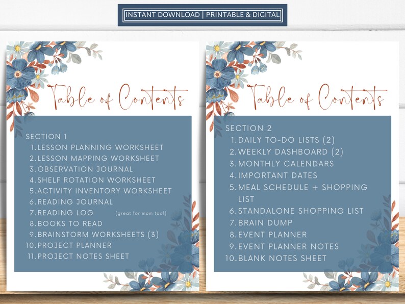 Montessori Lesson Planner | Printable + Digital Planner | Homeschool ...