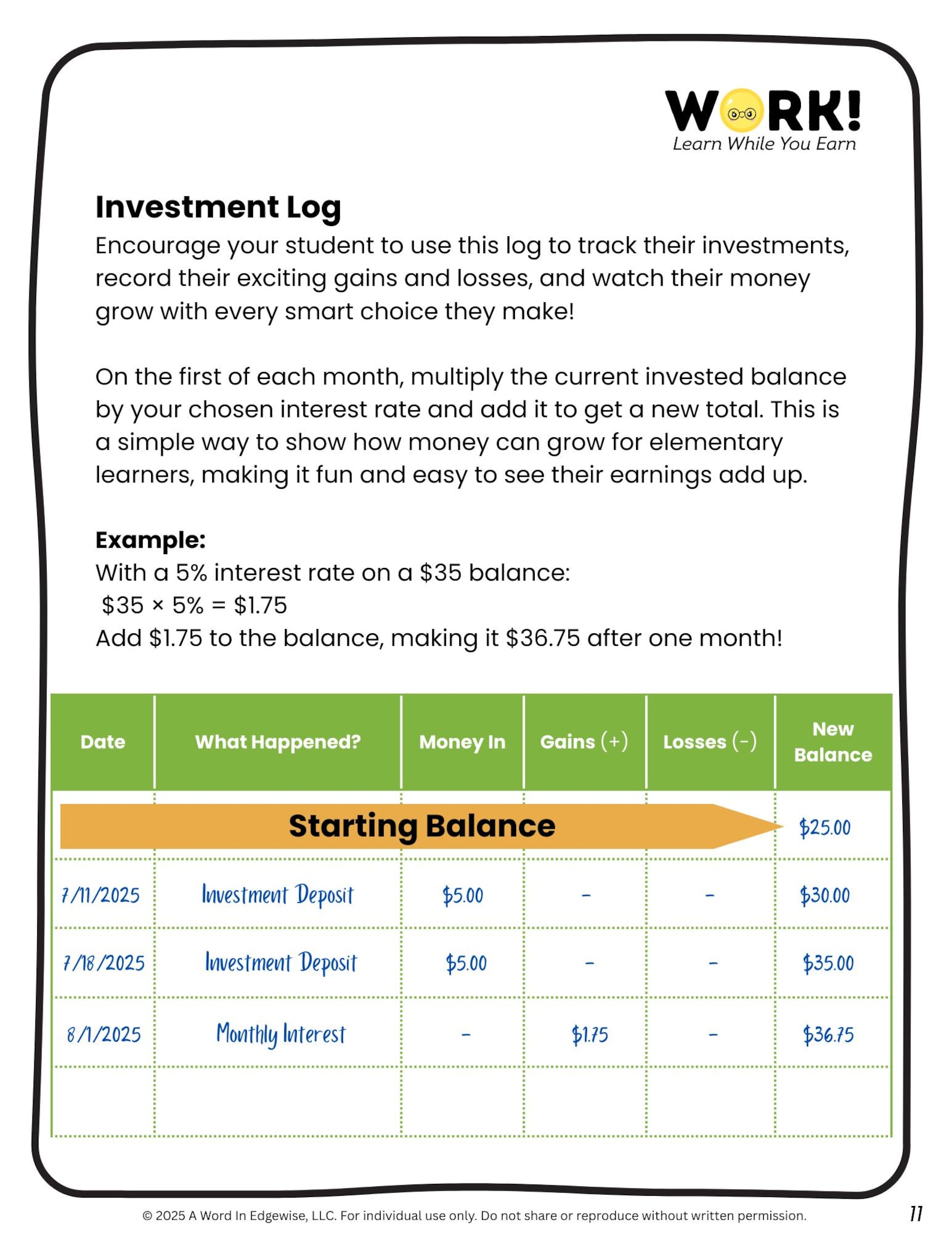 Printable Budgeting Game for Kids | Financial Literacy, K-5 (PDF) - Etsy