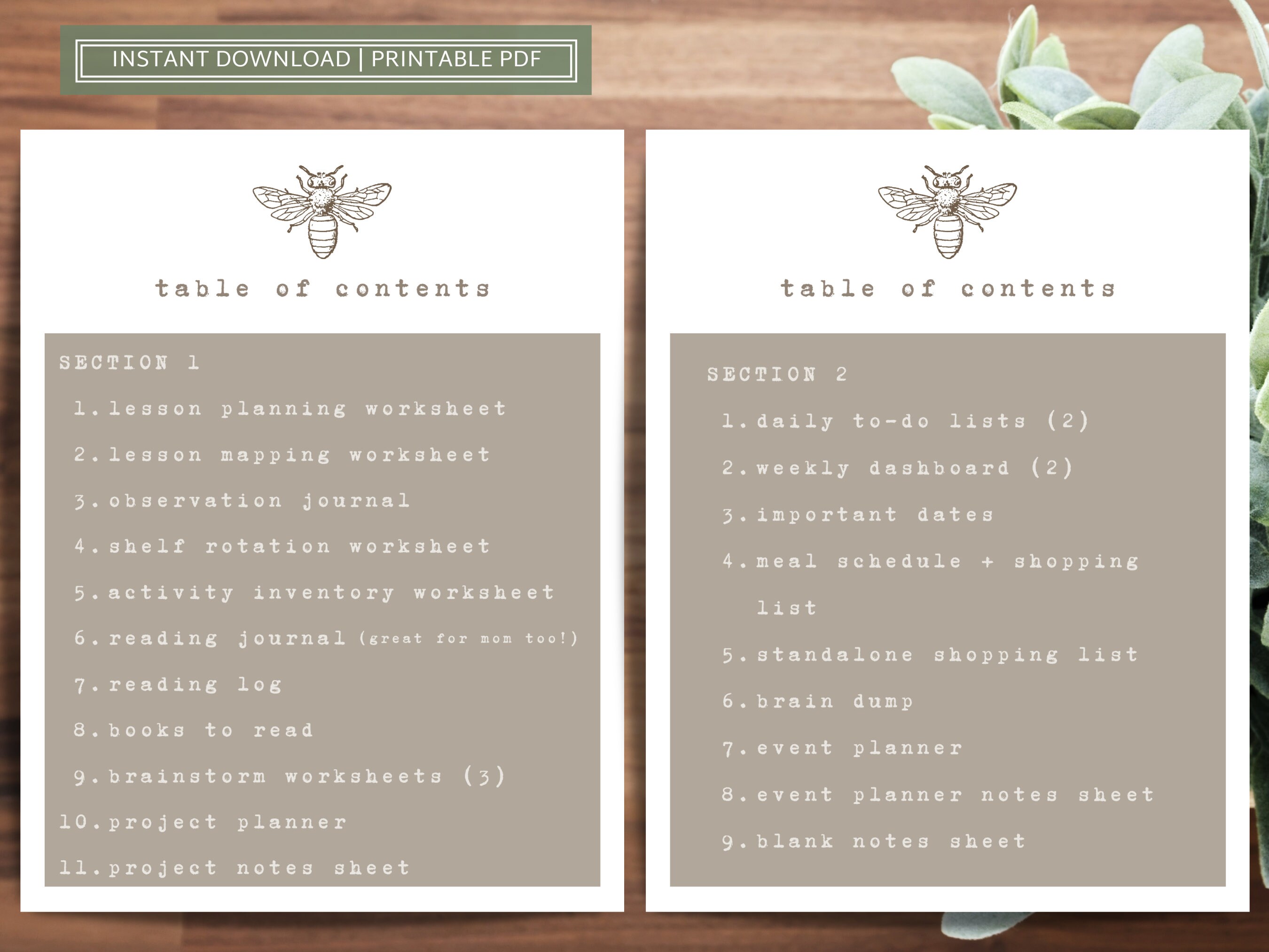 Montessori Lesson Planner | Printable & Digital Homeschool Planner (PDF ...