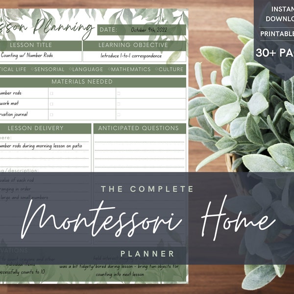 Montessori Student Planner - Etsy