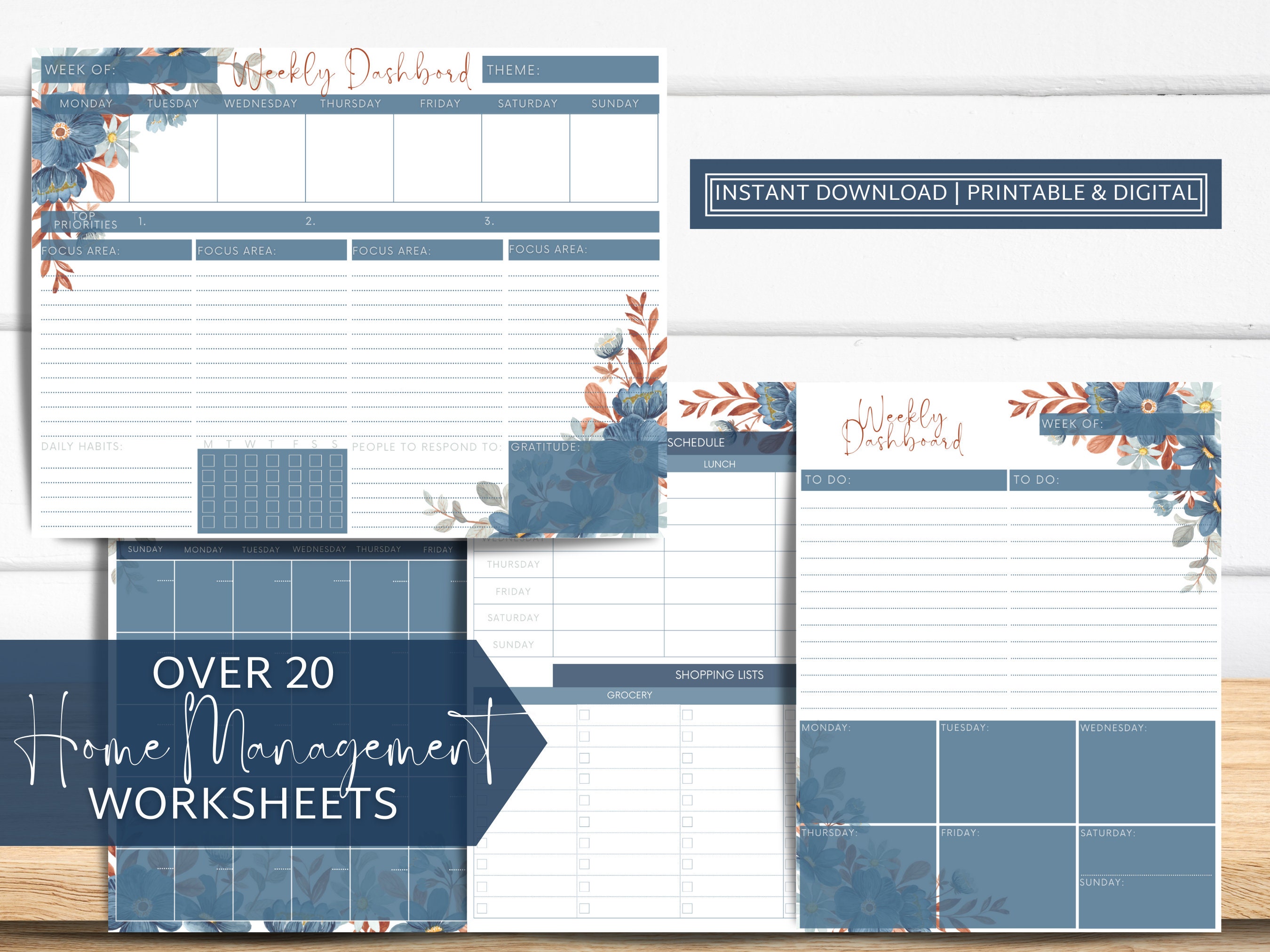 Montessori Lesson Planner | Printable + Digital Planner | Homeschool ...