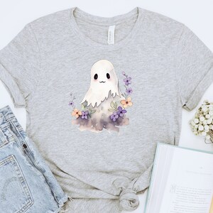 Boho Halloween PNG, Watercolor Ghost PNG, Cute Cartoon Ghost Clipart ...