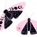 Pastel Pink Boho Clipart, Pink Butterfly PNG, Fairy Garden Clipart ...