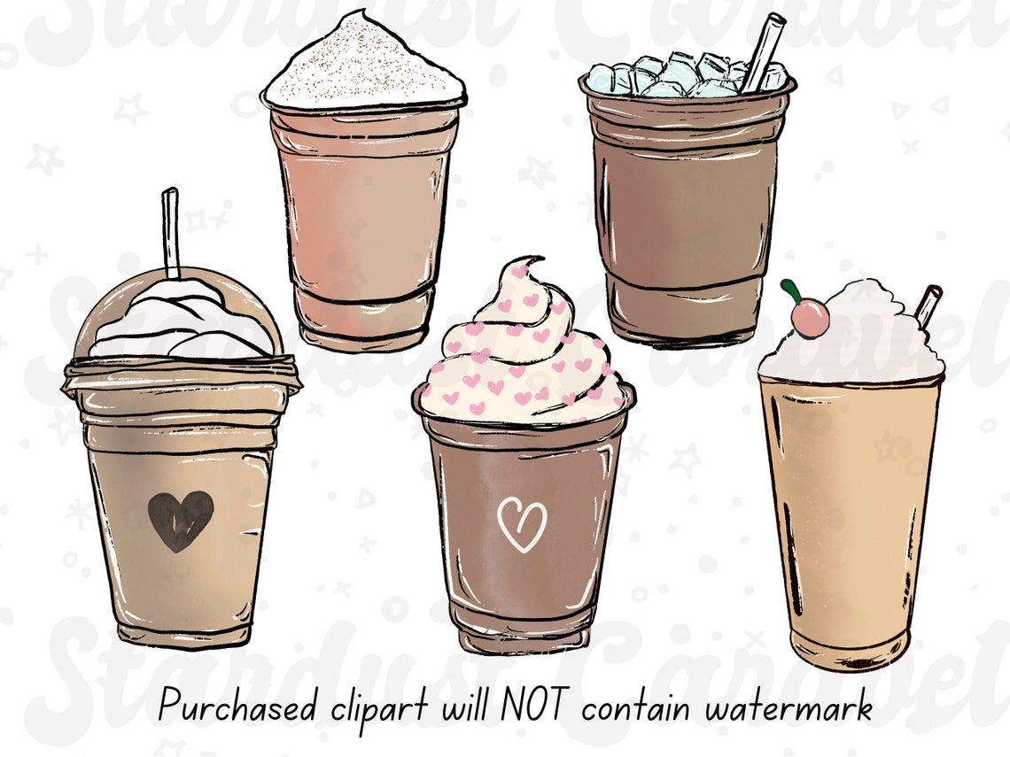 Coffee Shop Clipart, Coffee Cup Clipart, Coffee Clipart, Iced Coffee ...