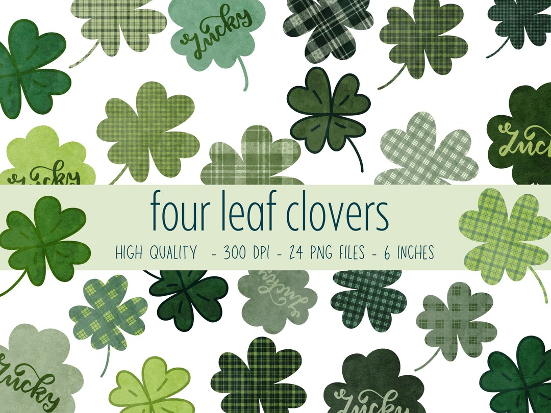 St Patricks Day Clipart, Shamrock Clipart, Four Leaf Clover Clipart ...