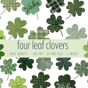 St Patricks Day Clipart, Shamrock Clipart, Four Leaf Clover Clipart ...