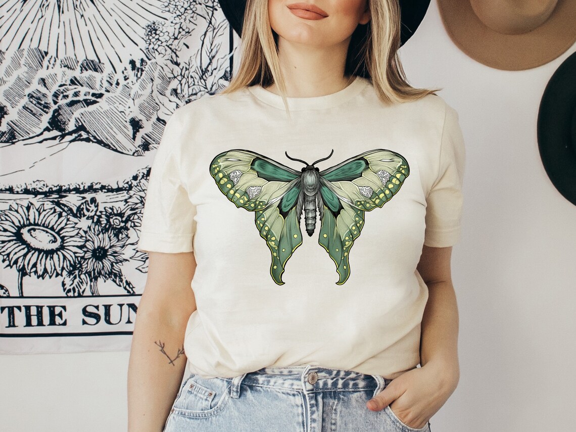 Lunar Moth PNG, Wiccan PNG, Insect Png, Mystical Moth Clipart, Nature ...