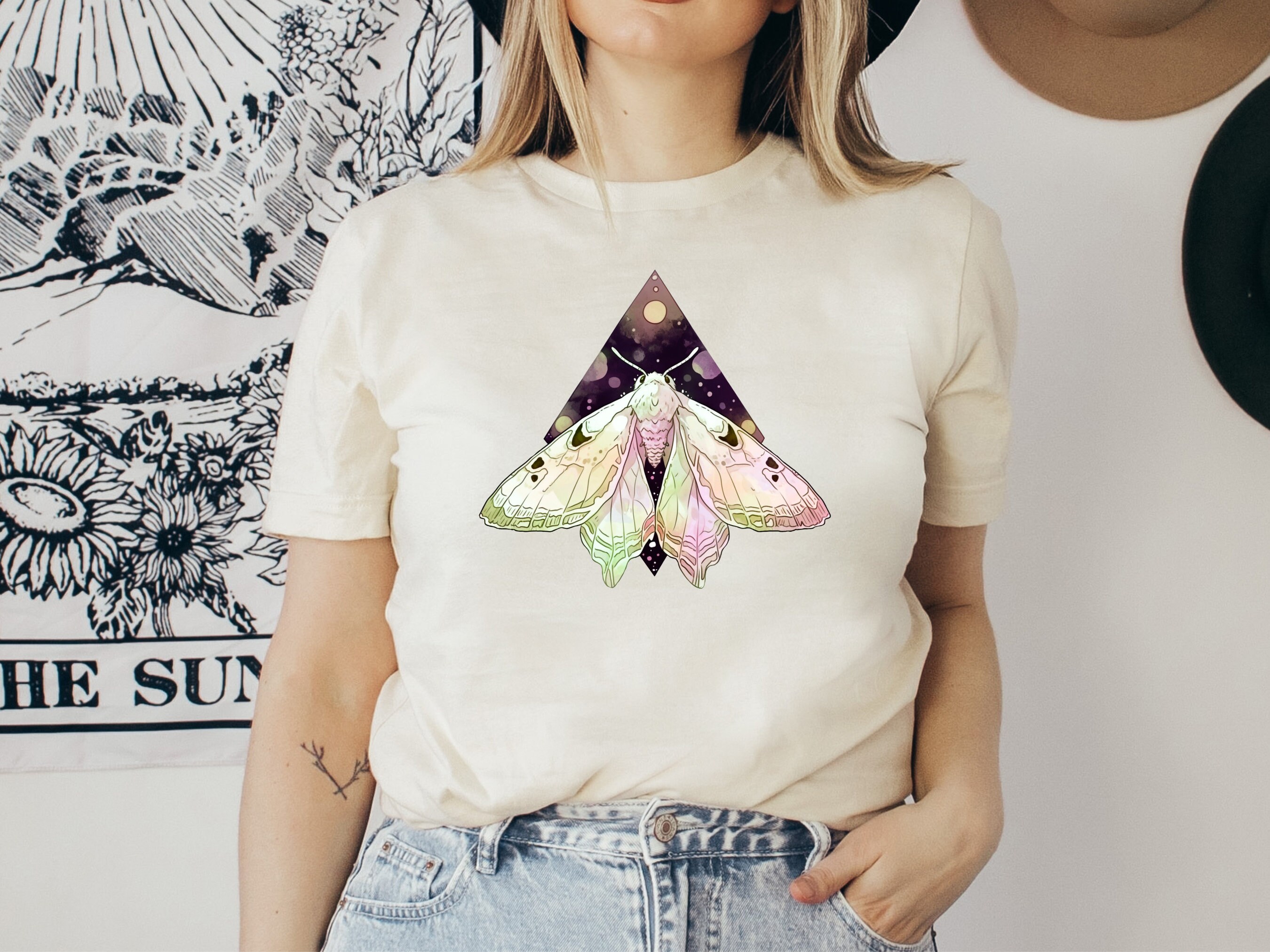 Moth Clipart Pastel Goth Clipart Magical Clipart Insect - Etsy