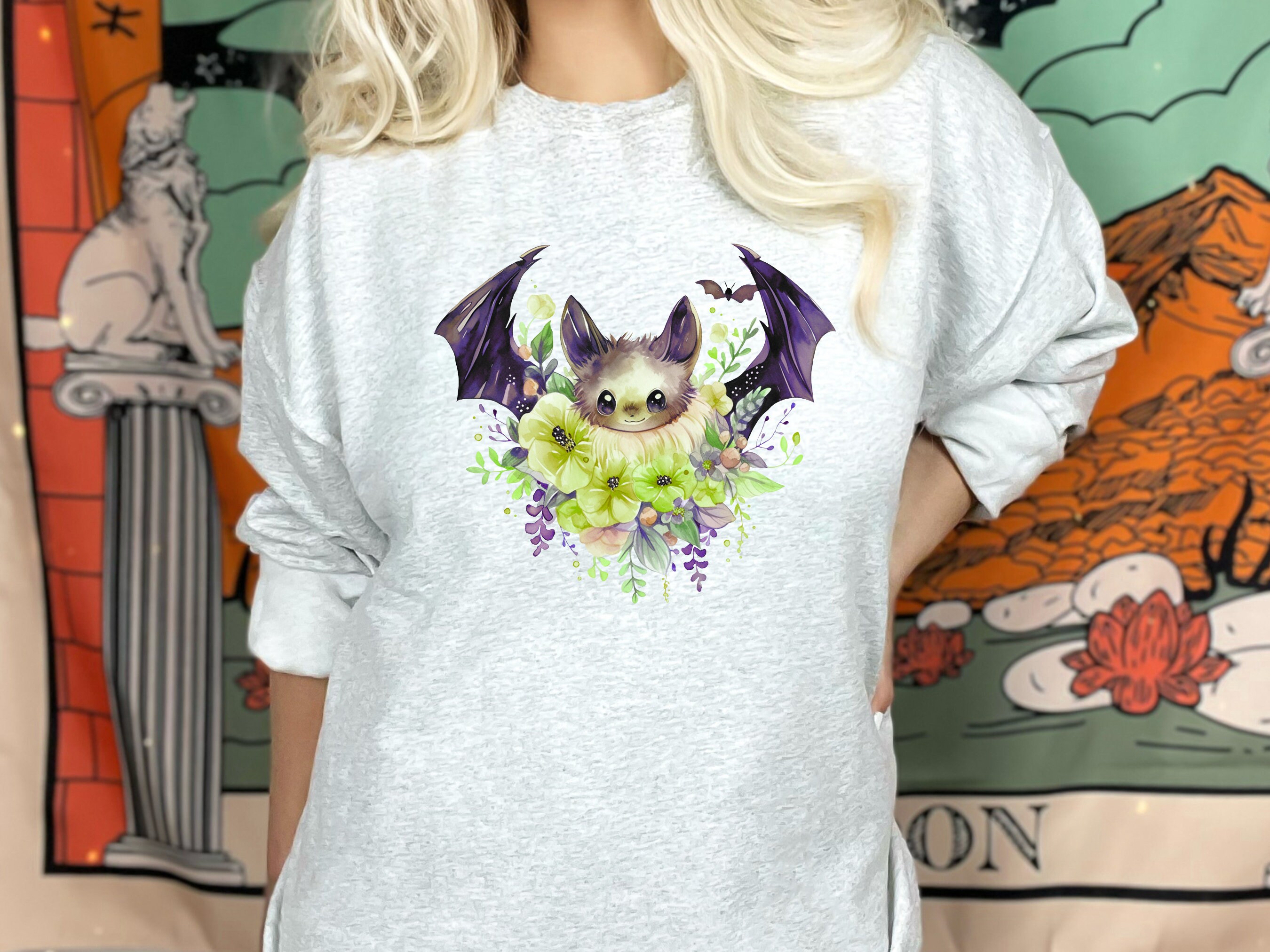 Kawaii Halloween PNG, Pastel Halloween PNG, Cute Bat Clipart, Cartoon ...