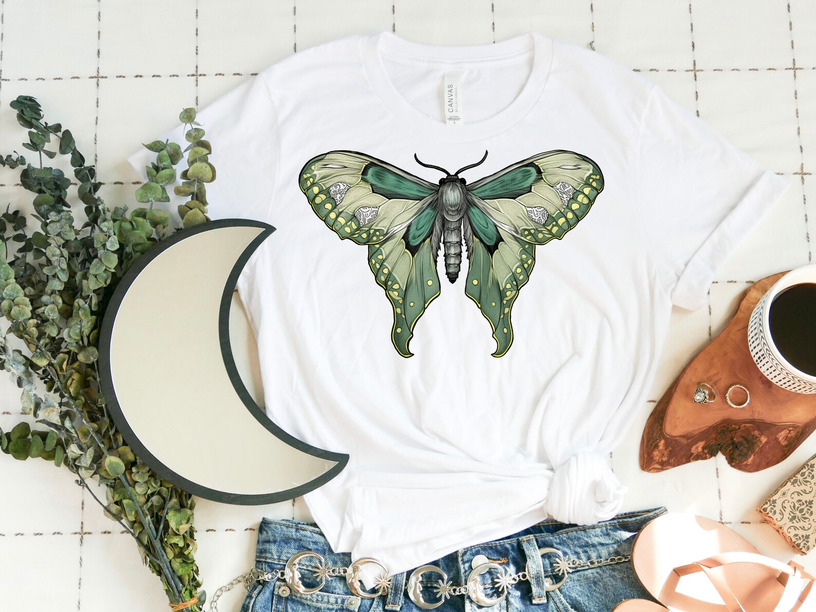 Lunar Moth PNG, Wiccan PNG, Insect Png, Mystical Moth Clipart, Nature ...