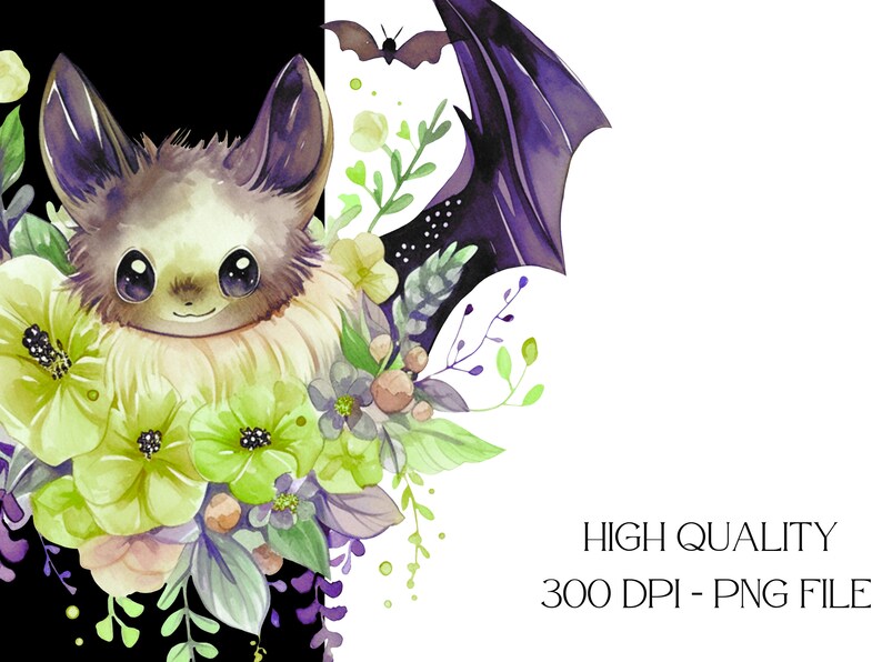 Kawaii Halloween PNG, Pastel Halloween PNG, Cute Bat Clipart, Cartoon ...