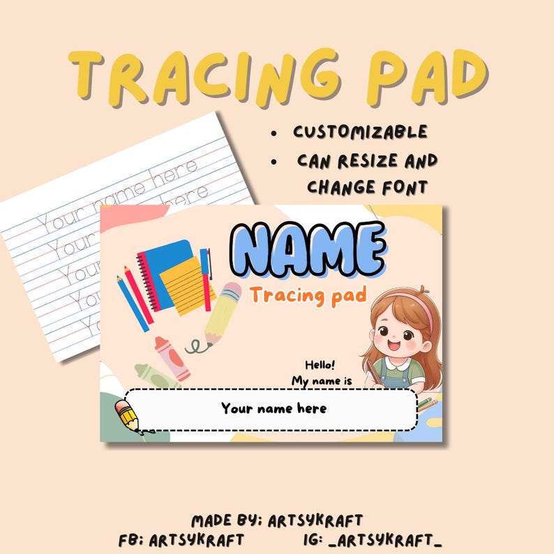 Tracing Pads for Kids /alphabet/numbers/shapes/lines&curves ...