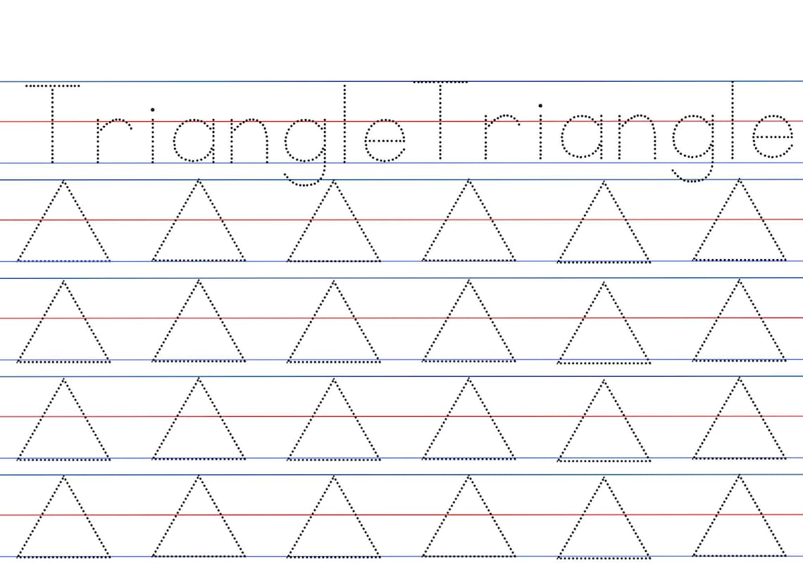 Shapes Tracing Pad for Kids - Etsy