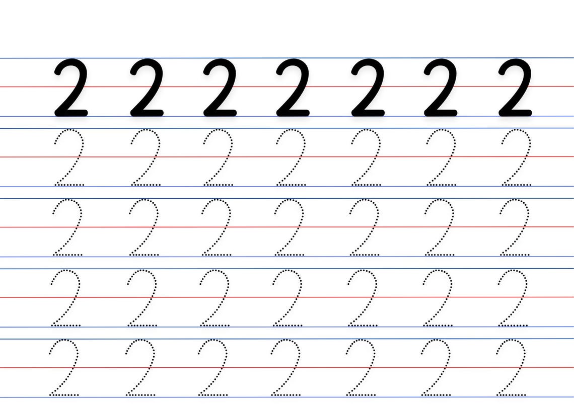 Numbers Tracing Pad for Kids - Etsy