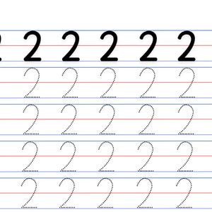 Numbers Tracing Pad for Kids - Etsy