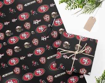 49ers Wrapping Paper - Etsy