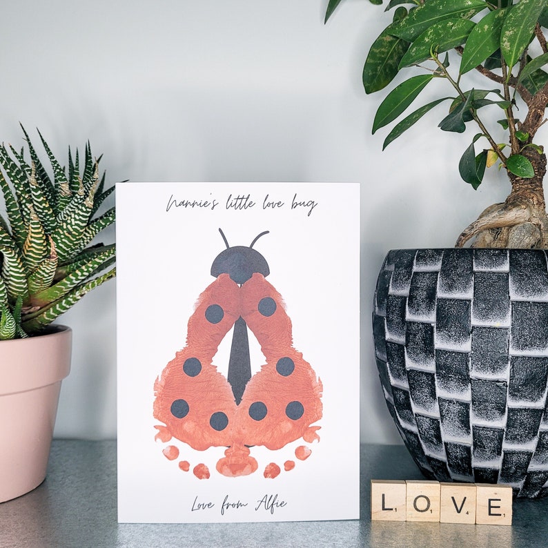 Personalised Love Bug Valentines Day Card Craft Kit | Personalised Baby ...