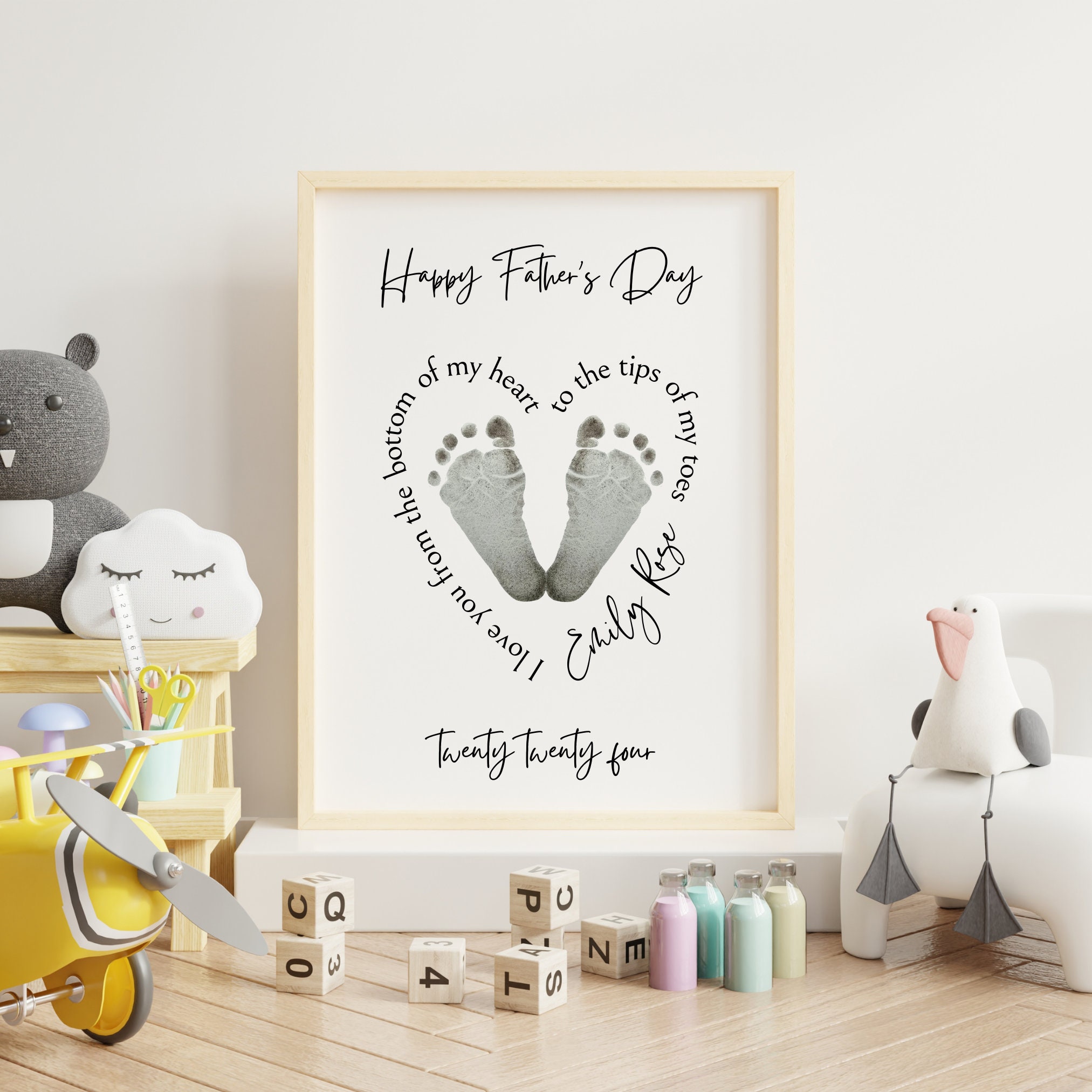 I Love You From the Tips of My Toes to the Bottom of My Heart | Father ...