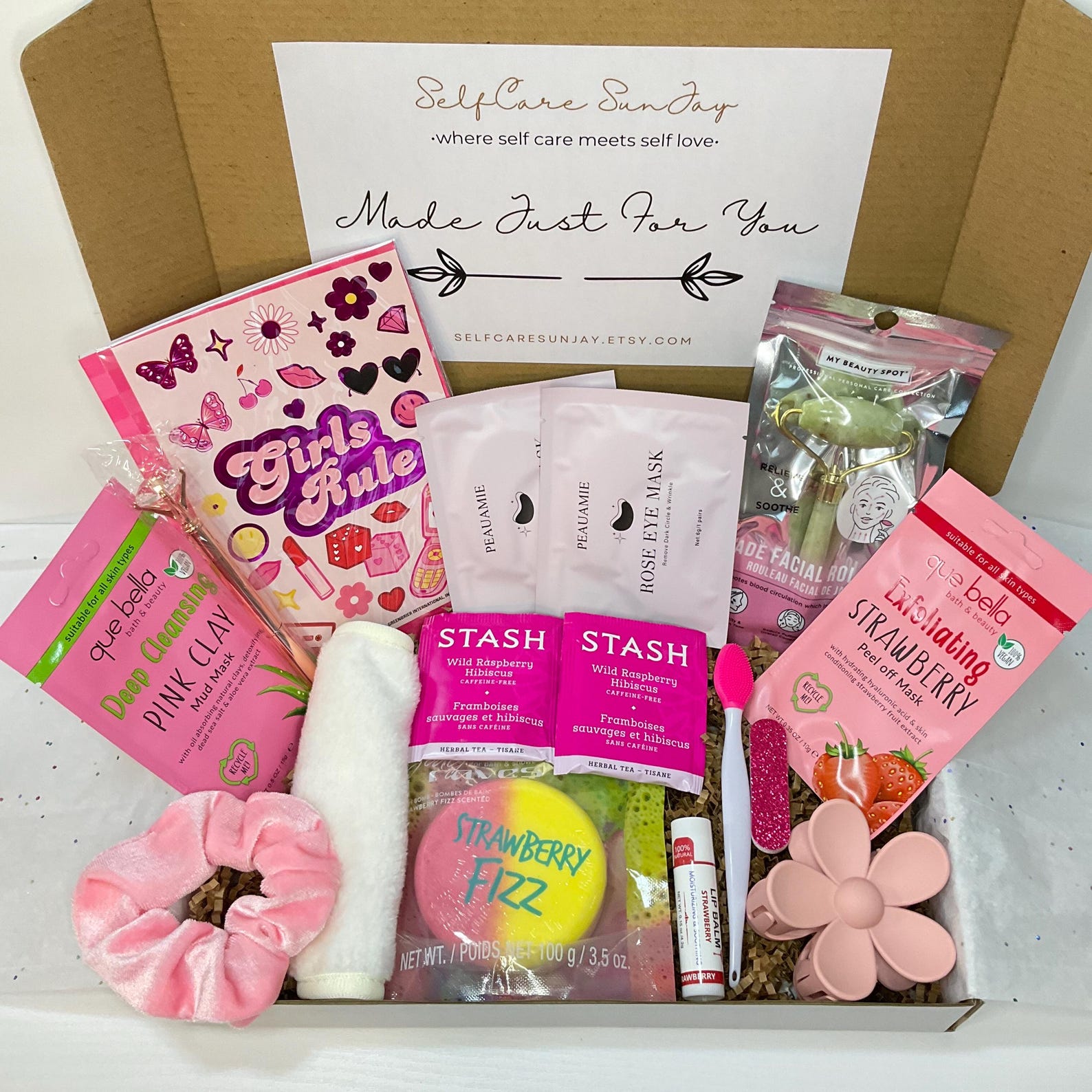 Preppy Teen Girl Gift Teenage Girl Pamper Box Preteen Gift Box Birthday ...