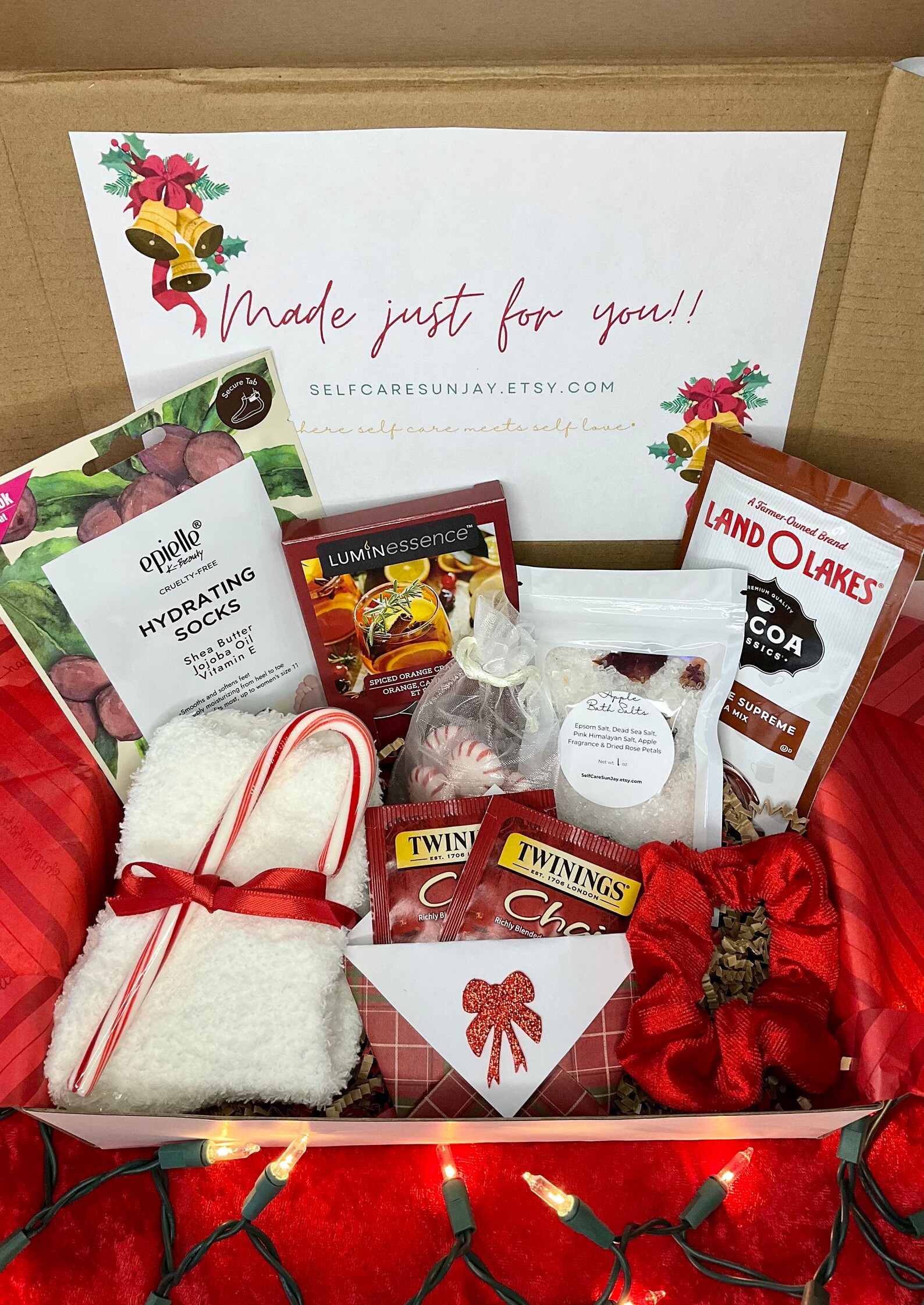 Warm and Cozy Gift Box, Christmas Gift Box, Holiday Gift Box, Self Care ...
