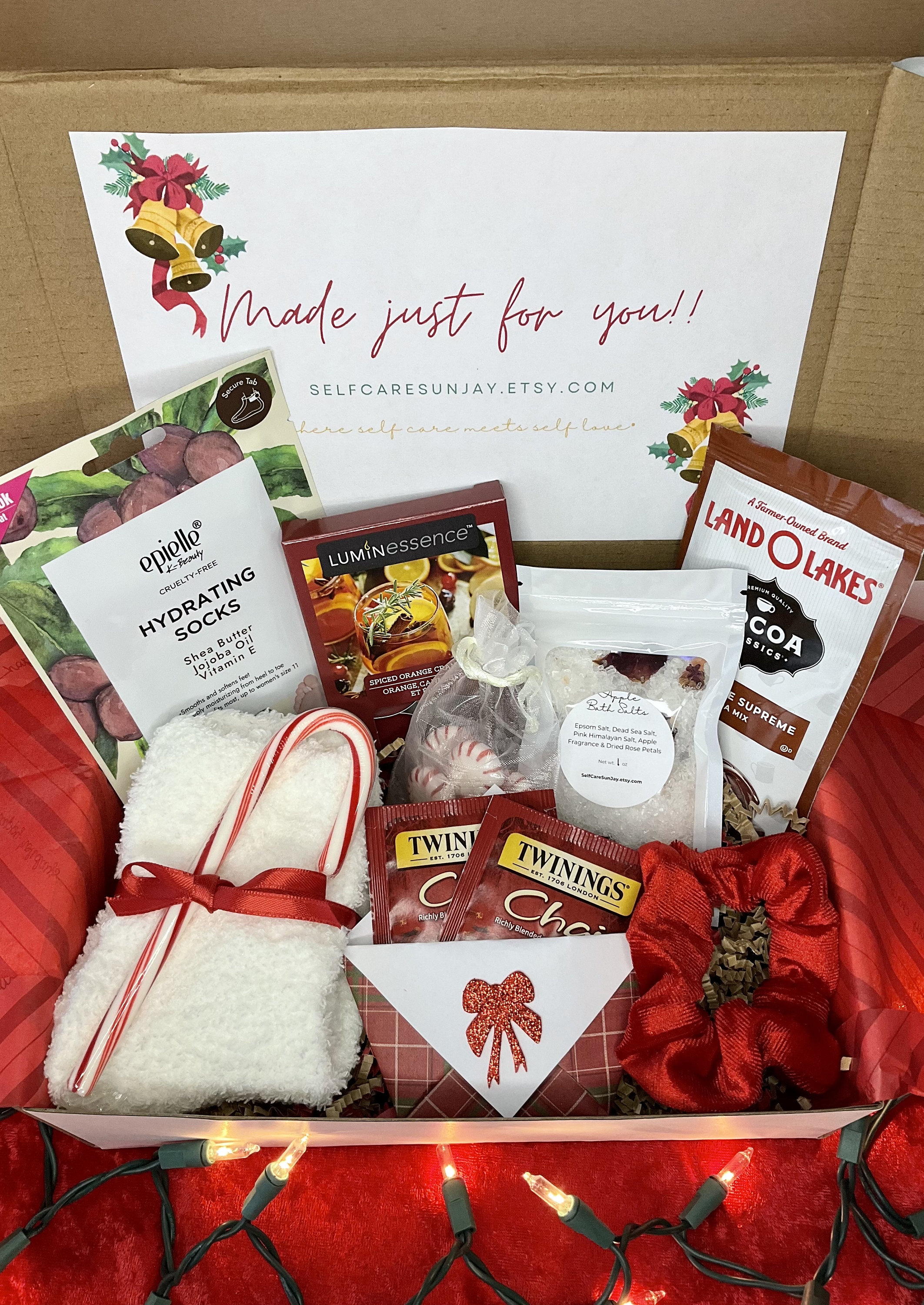 Warm and Cozy Gift Box, Christmas Gift Box, Holiday Gift Box, Self Care ...