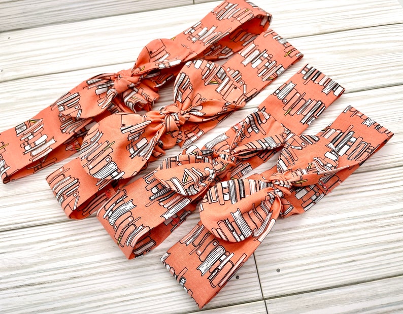 Back to School Matching Bows-mommy and Me Bows-book Lover Hair - Etsy