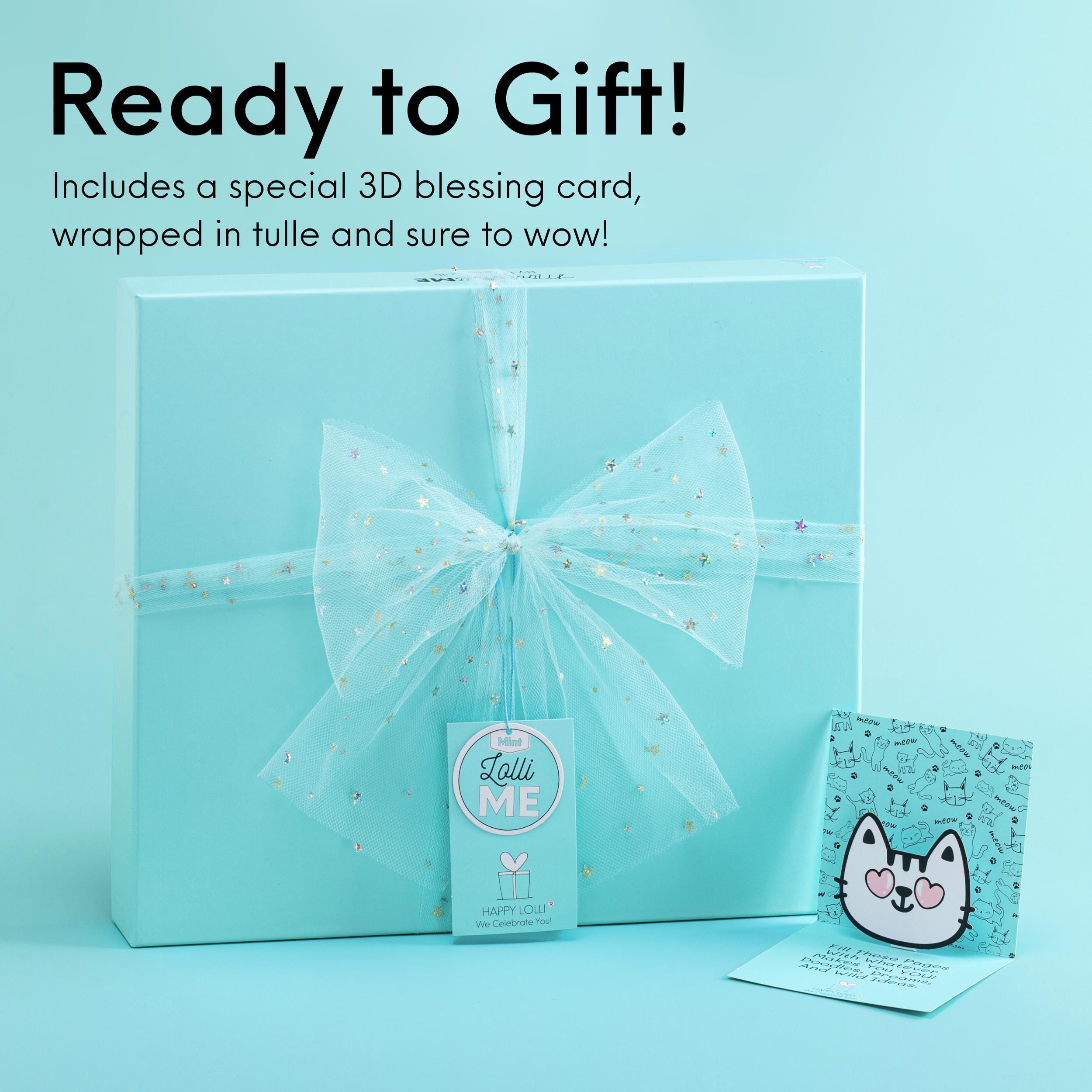 Journal Kit for Girls Mint Lockable Diary Set With Stickers Washi Tape ...
