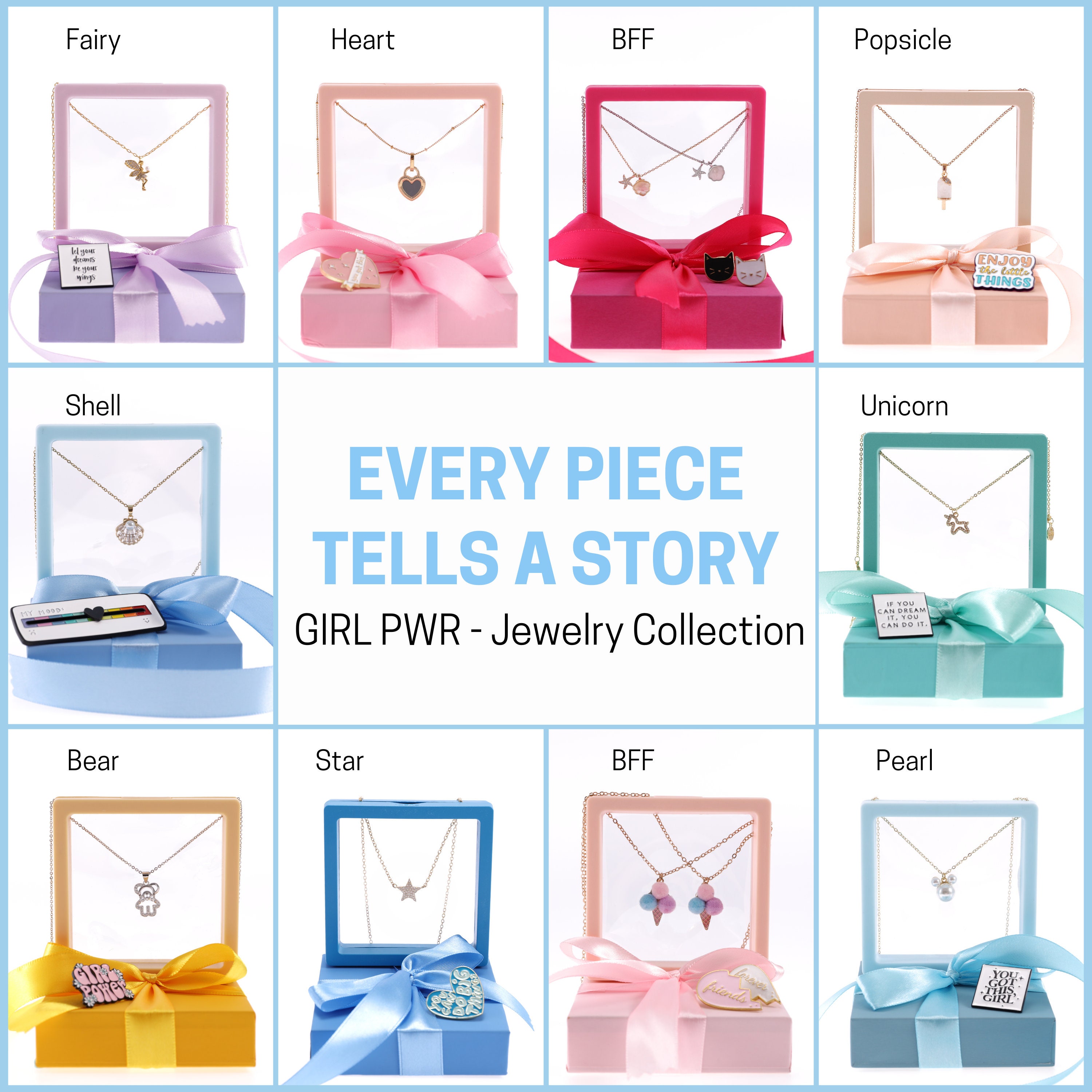 Shell& Pearl Necklace in Unique Ready-to-gift Box-18k Gold Plated,girl ...