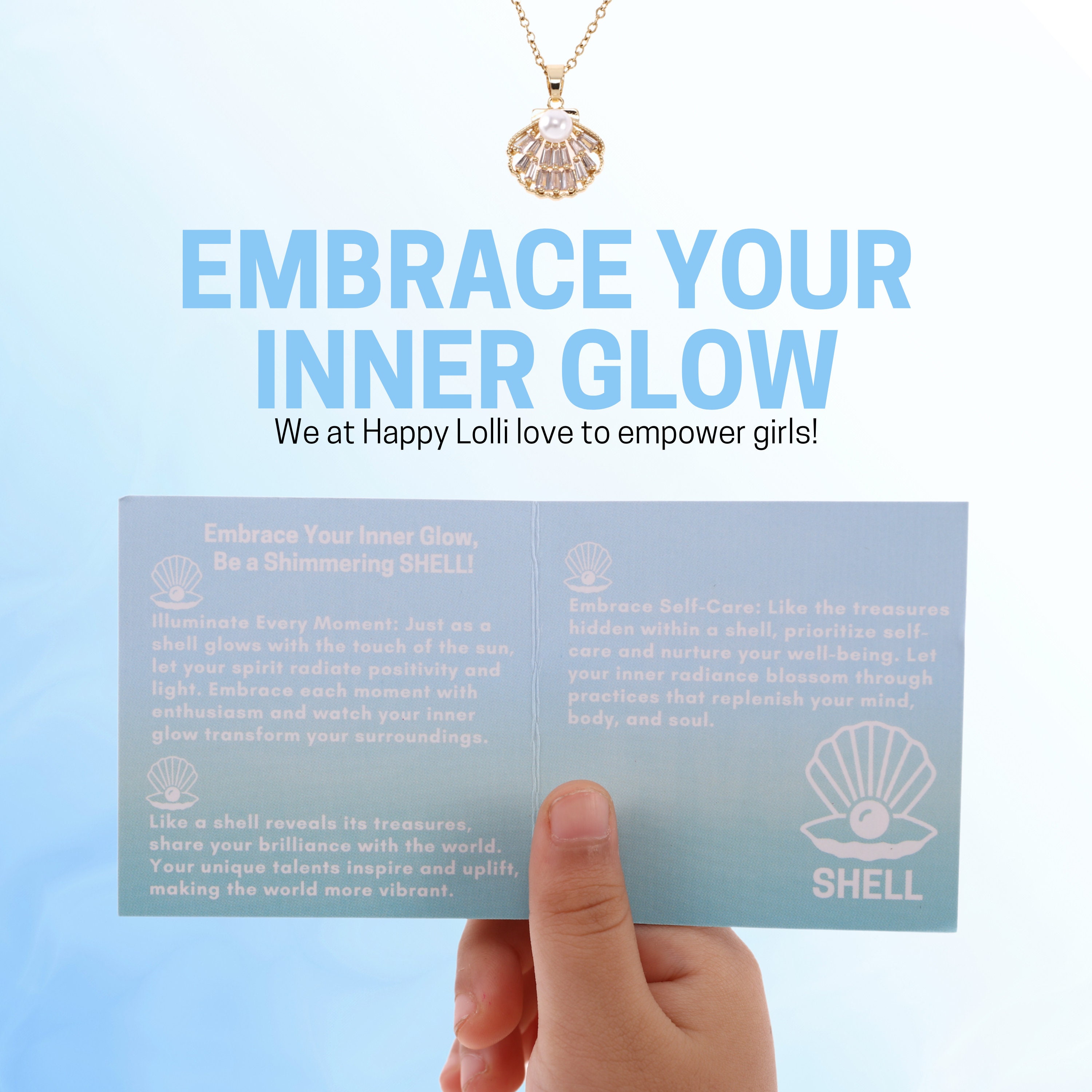 Shell& Pearl Necklace in Unique Ready-to-gift Box-18k Gold Plated,girl ...