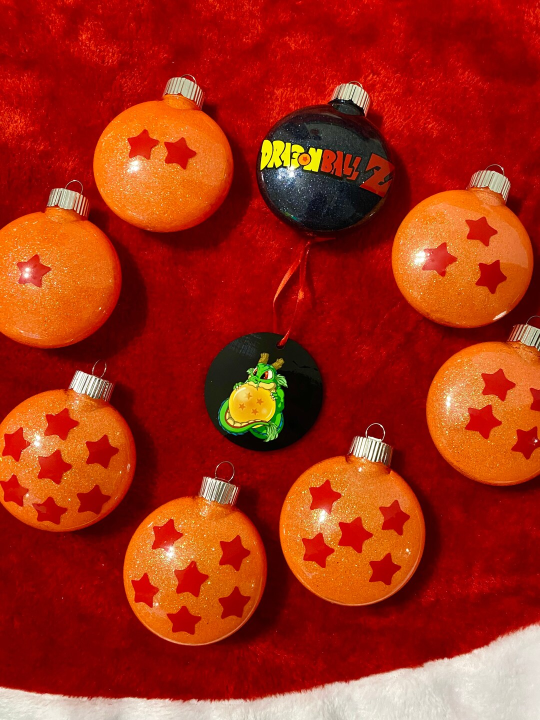 Custom Anime Ornaments Anime Glitter Ornaments Christmas - Etsy