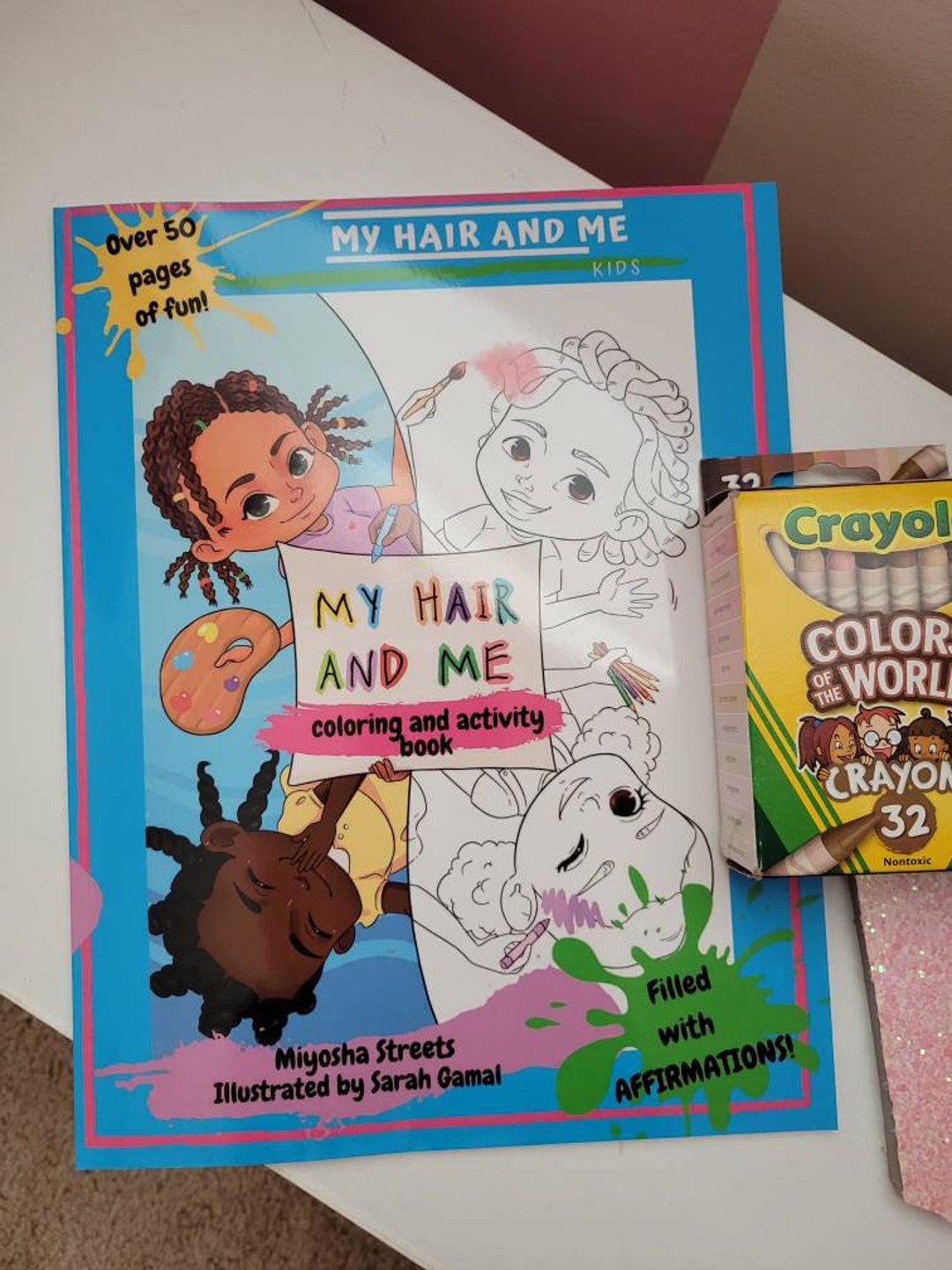 My Hair and Me Coloring and Activity Book Diverse Coloring Book Natural ...