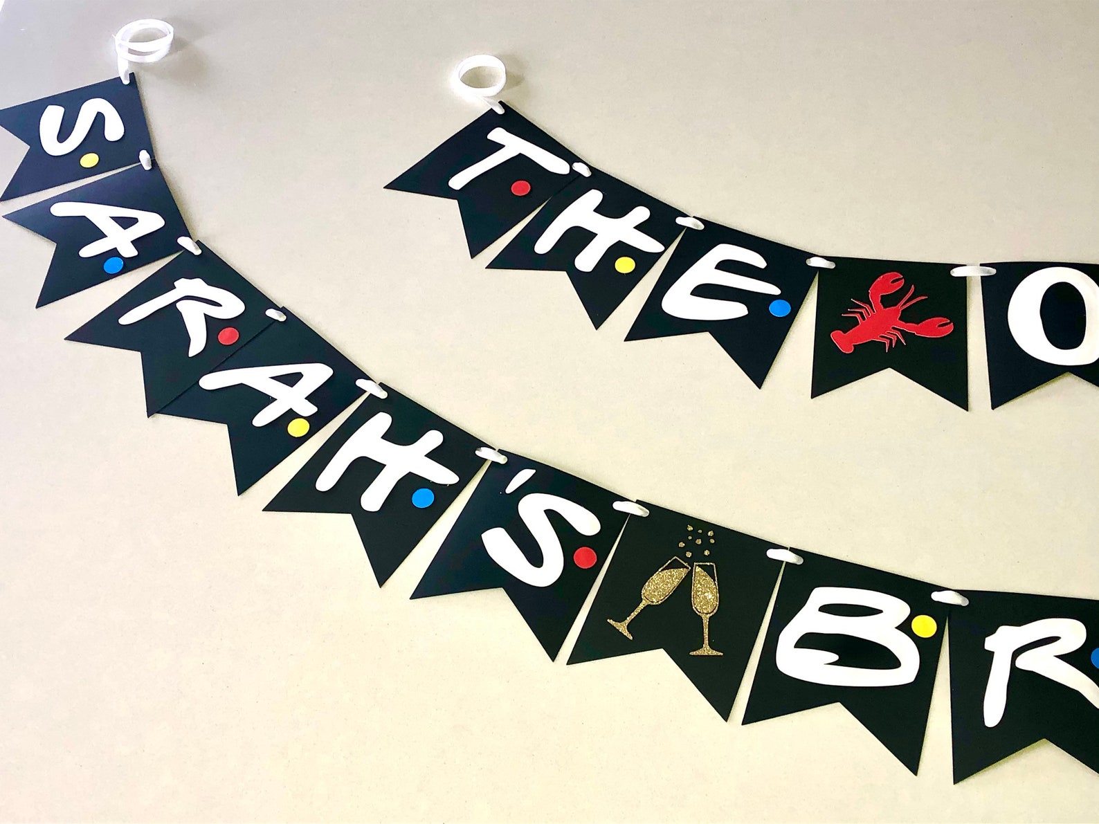 Custom Friends Theme Banner Friends Birthday Banner - Etsy