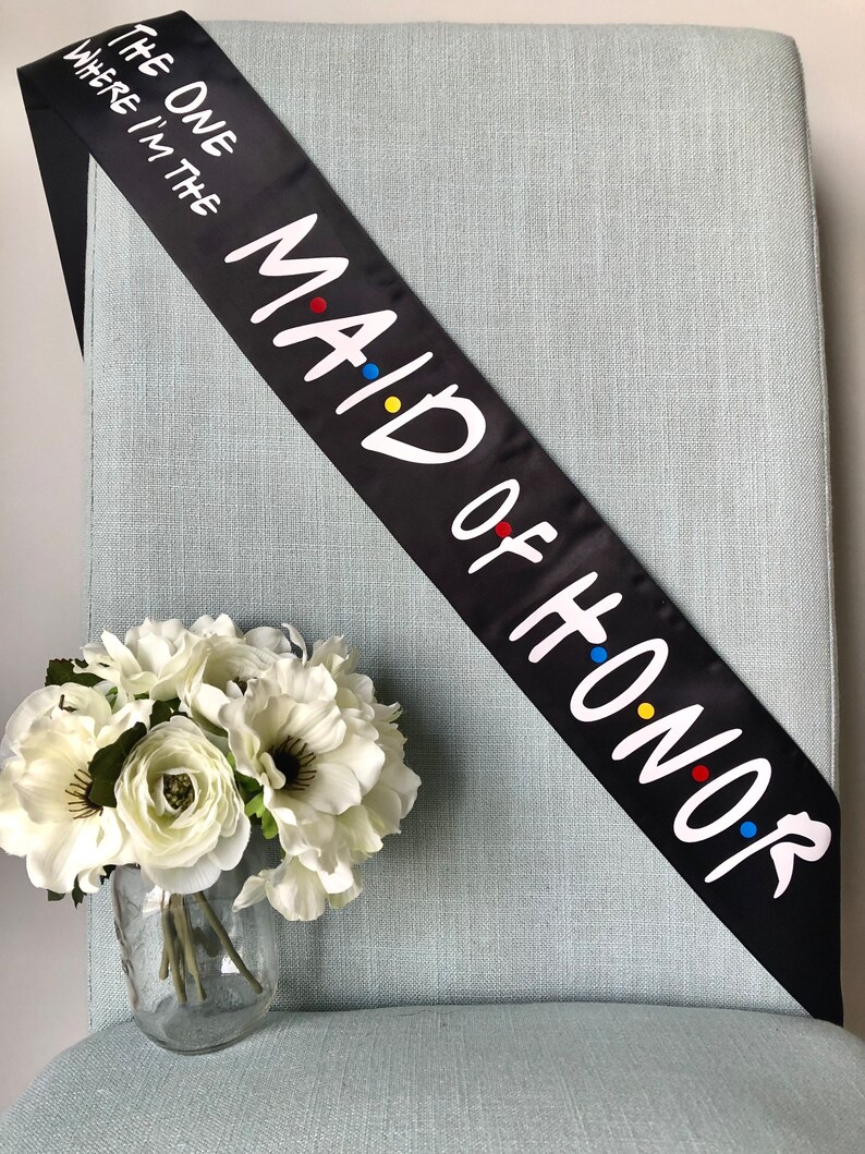 The One Where I'm the Bride Friends Theme Sash Friends - Etsy