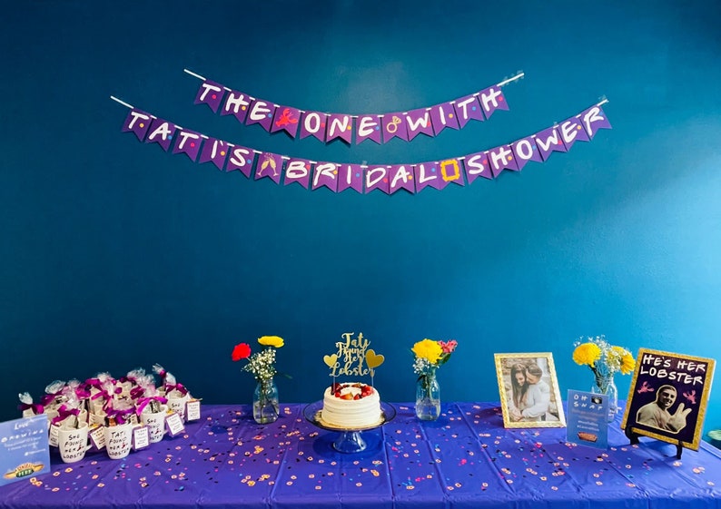 Custom Friends Theme Banner Friends Birthday Banner - Etsy