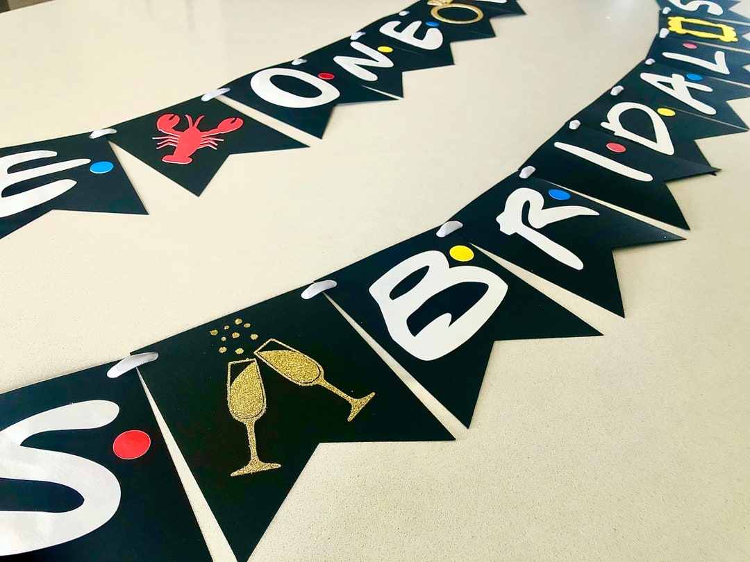Custom Friends Theme Banner | Friends Birthday Banner | Friends Bridal ...
