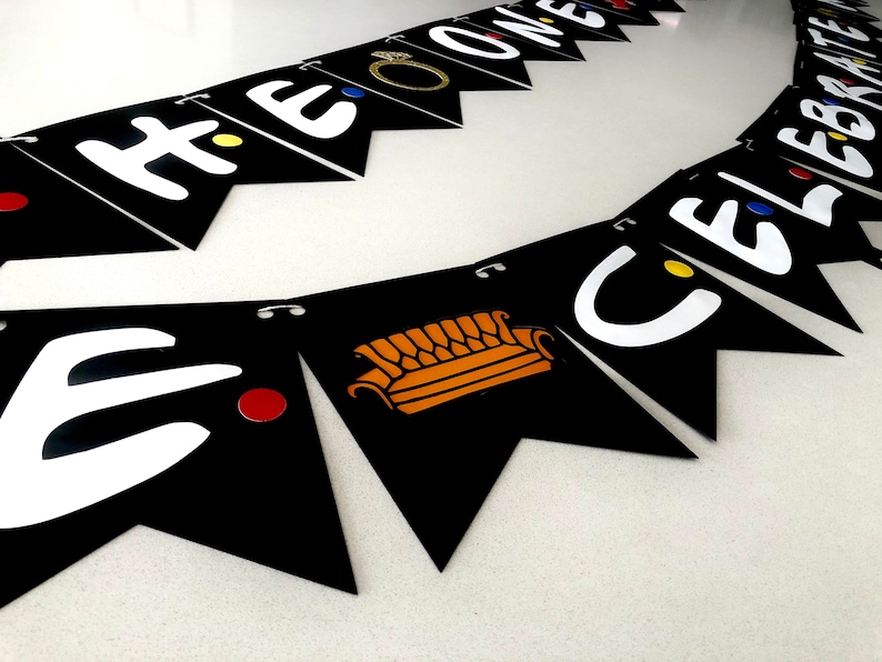 Custom Friends Theme Banner Friends Birthday Banner - Etsy