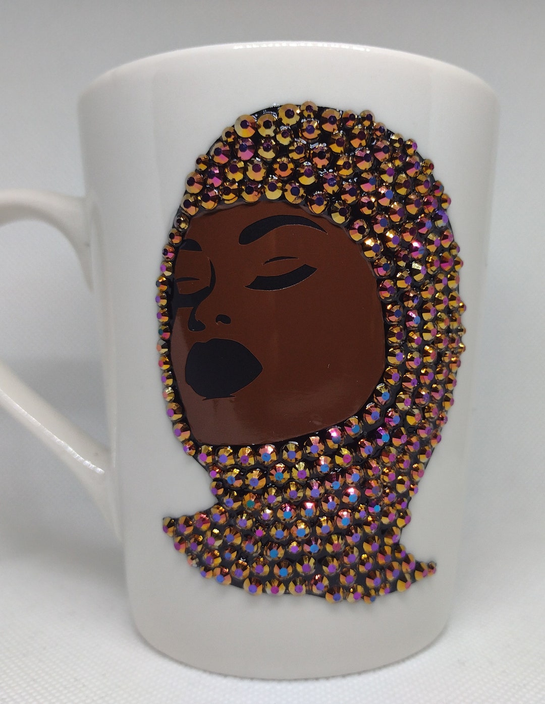 Woman in Hijab Rhinestone Bling Mug - Etsy