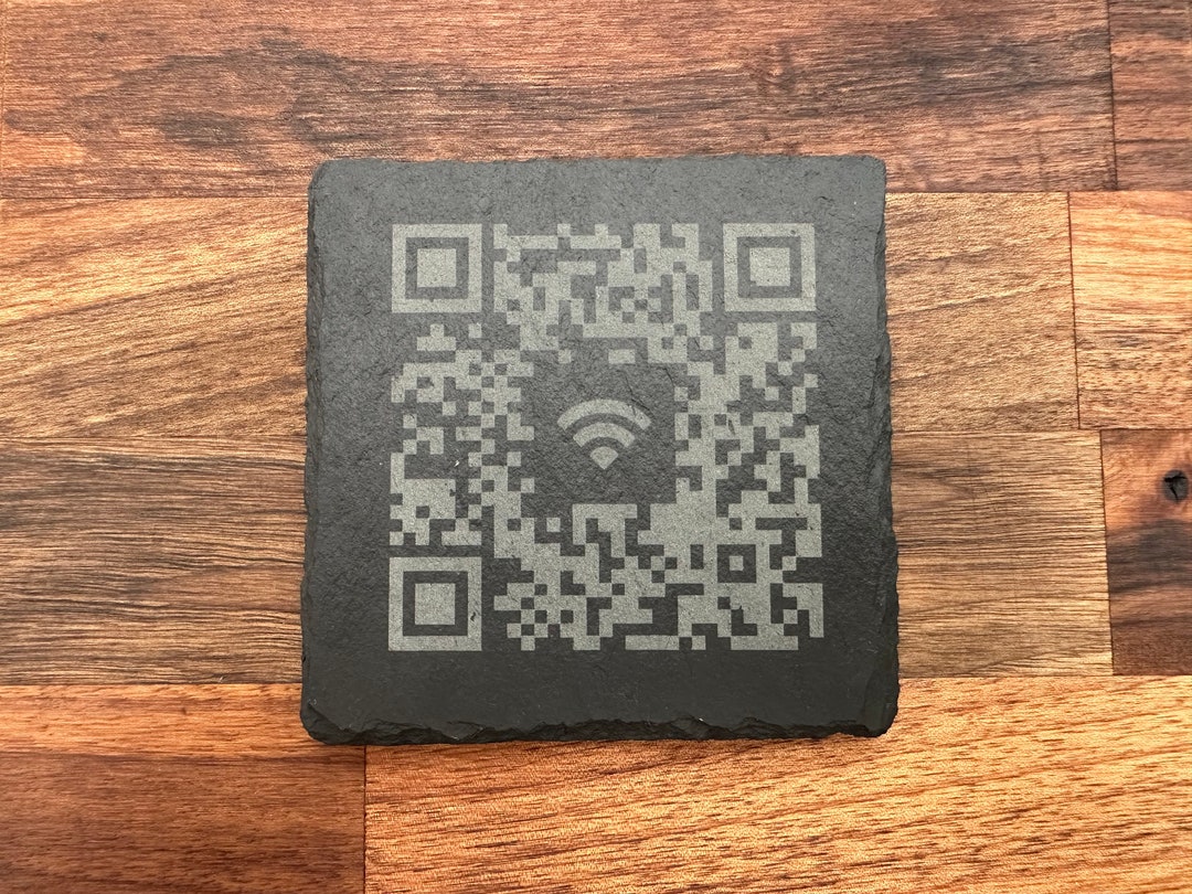 Wifi QR Code Coaster - Etsy