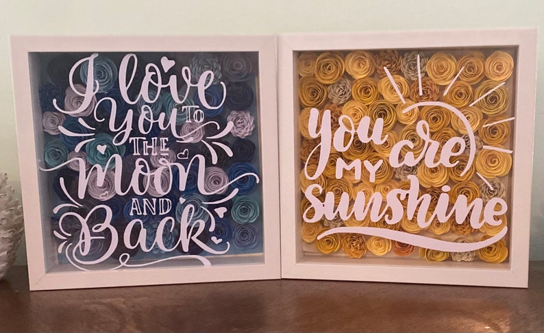 Sun and Moon 3D Shadow Box - Etsy