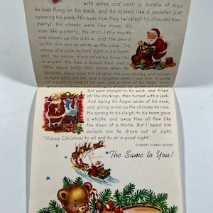 Vintage Christmas Tree Christmas Story Greeting Card - Story Card, Xmas ...