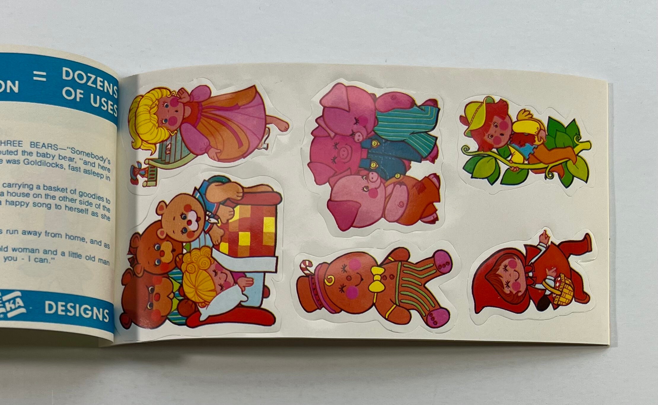 Vintage Fairy Tale Eureka Seal Sticker Booklet Complete With - Etsy