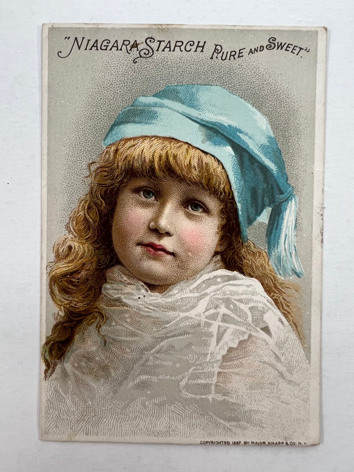 Victorian Girl Advertising Trade Card Niagara Starch Girl - Etsy