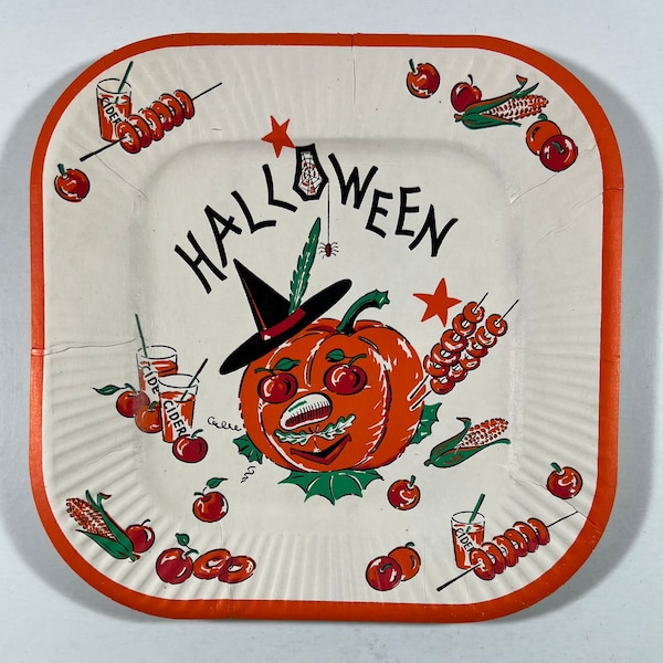 Halloween Plates - Etsy