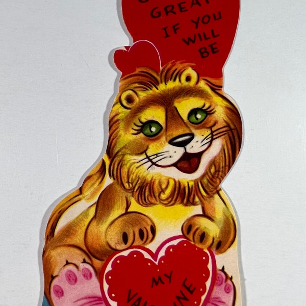 Lion Valentine - Etsy