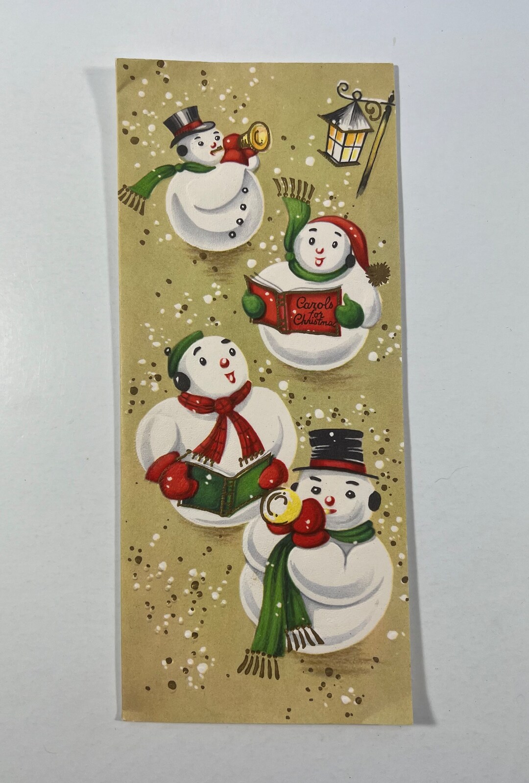 Vintage Snowman Sunshine Christmas Greeting Card - Snowmen Xmas ...