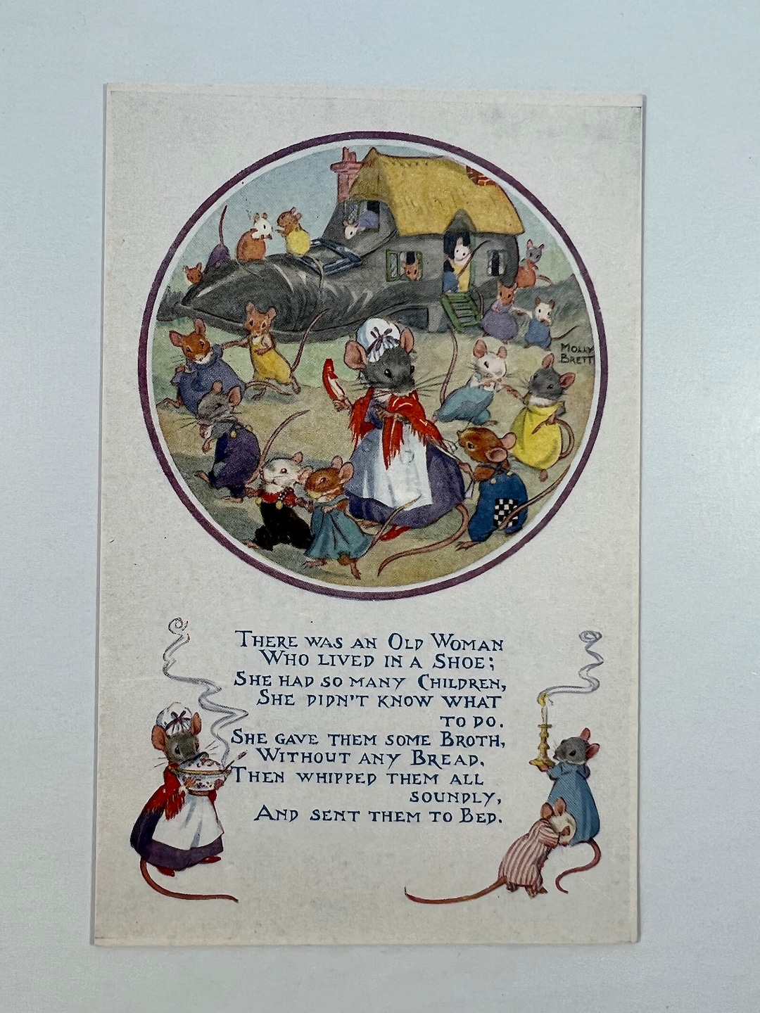 Vintage Anthropomorphic Mouse Postcard - Mice & Shoehouse, After the ...