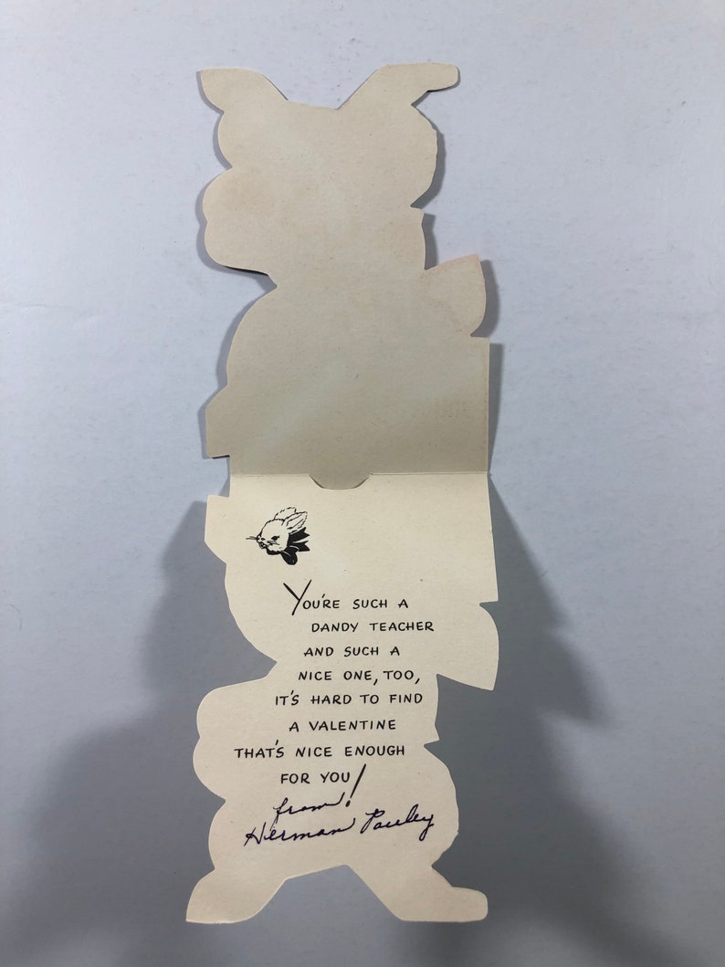 Vintage Bunny Hallmark Valentine Greeting Card | Etsy